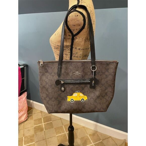 Coach | Bags | Coach Ny Stories Taxi Signature Taylor Tote Multicolor ...